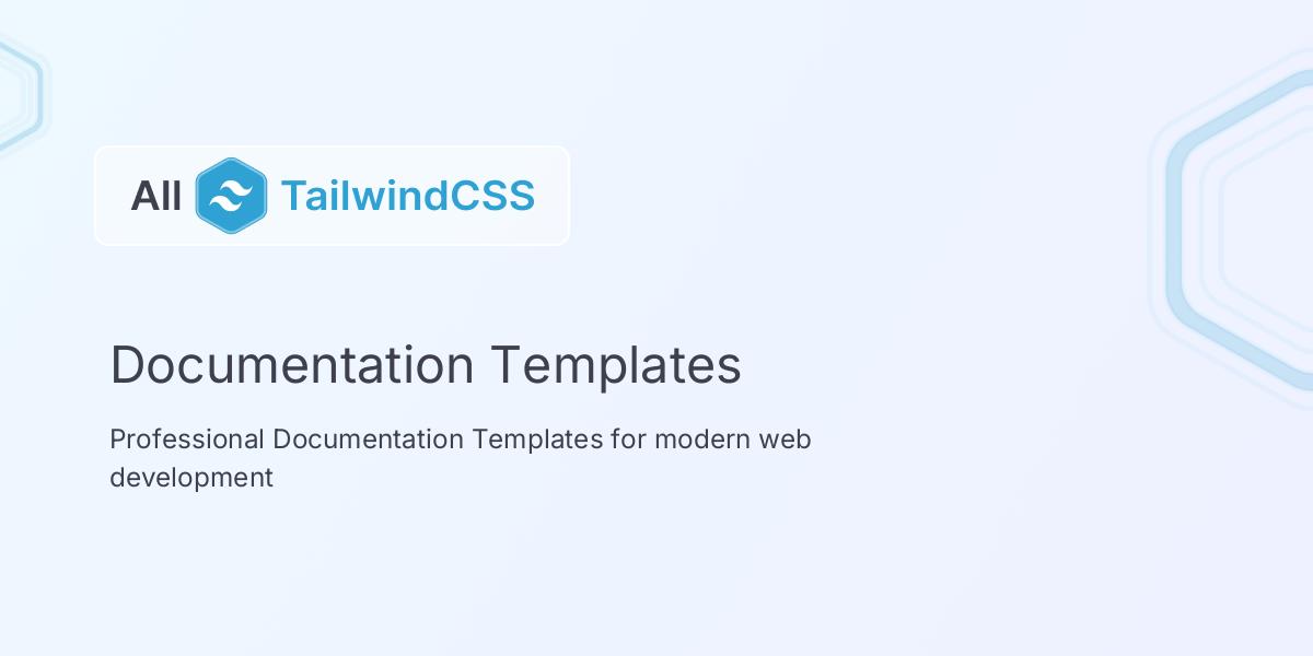Tailwind Documentation Templates | AllUtilityCSS